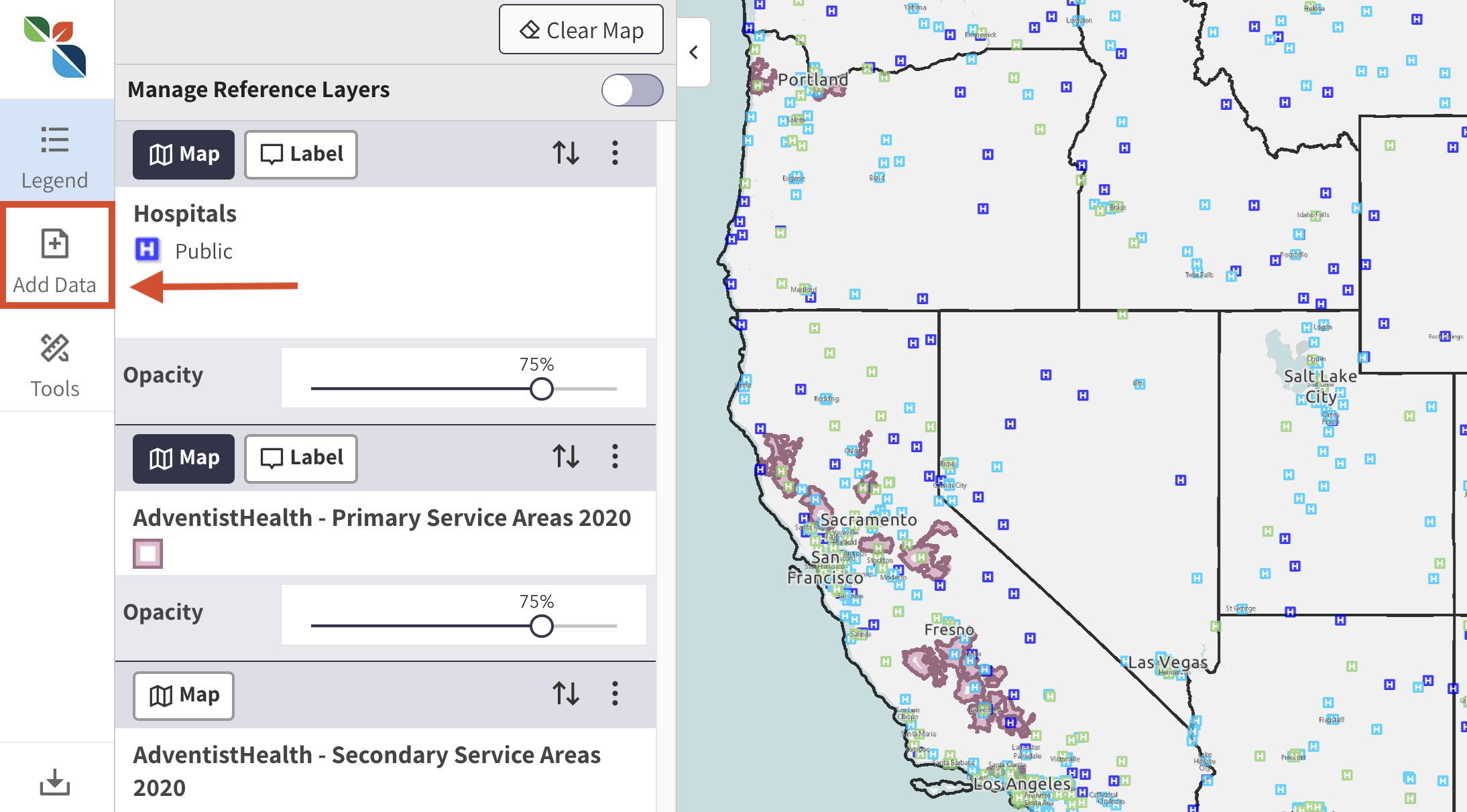 Map Room Support – Adventist Health